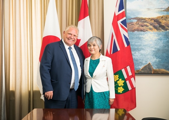 Ambassador Ishikane and Consul-General Ito Pay Courtesy Call on Ontario ...