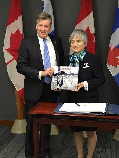Consul-General Ito Paid a Courtesy Call on Mayor John Tory of Toronto ...